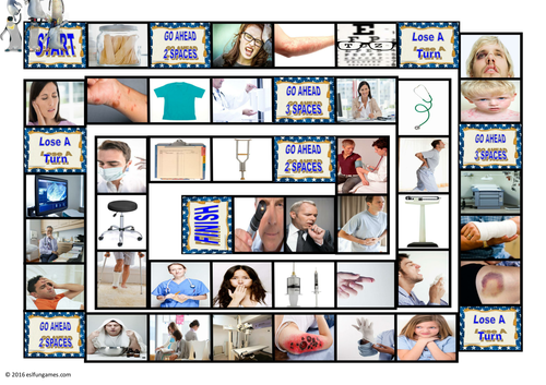 Doctors, Illness and Injury Animated Board Game | Teaching Resources