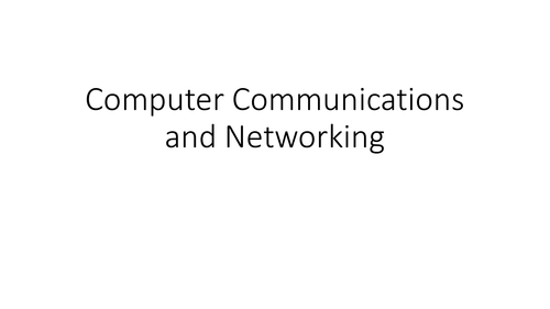 Computer Communications and Networks PPT and Worksheet - GCSE Computer ...