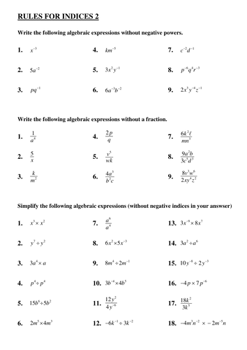 Algebraic Manipulation | Teaching Resources