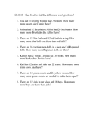 KS1 Find the difference word problems differentiated (subtraction ...