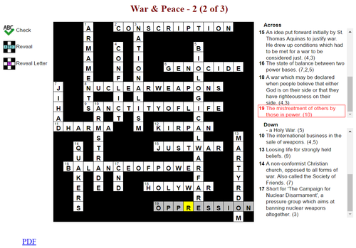 Literacy In Moral & Ethical Issues (Set 4) – Interactive Crosswords ...