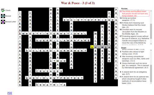 Literacy In Moral & Ethical Issues (Set 4) – Interactive Crosswords ...