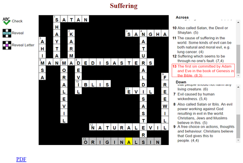 Literacy In Moral & Ethical Issues (Set 4) – Interactive Crosswords ...