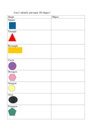 KS1 2D Shape Hunt (differentiated) | Teaching Resources