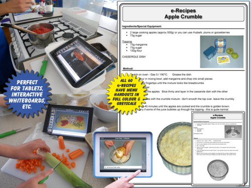 e-Recipe 03 - Apple Crumble | Teaching Resources