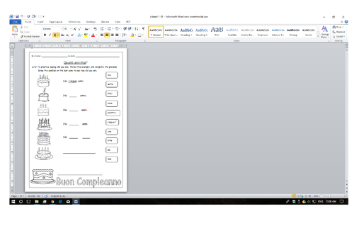 ITALIAN - How old are you? - Quanti anni hai? - Quand'è il tuo ...