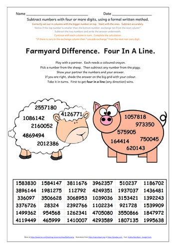 Addition and Subtraction Year 5 - Formal Written Methods | Teaching ...