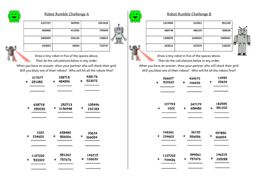 Addition and Subtraction Year 5 - Formal Written Methods | Teaching ...