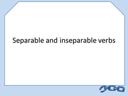 Separable and Inseparable Verbs - Trennbare Verben | Teaching Resources