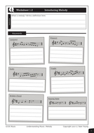 Melody Worksheet For 1st Grade