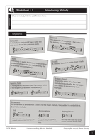 Understanding Music: Melody - Worksheet Pack for GCSE Music | Teaching ...