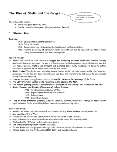 Stalin's rise and the 5 year plans | Teaching Resources