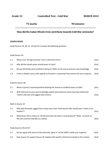 Cold War and Cuba | Teaching Resources