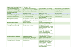 Big Writing Short Story with tension | Teaching Resources