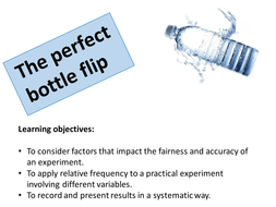 Experimental Probability - Bottle Flipping | Teaching Resources