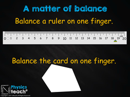 GCSE AQA Physics - Centre of Mass | Teaching Resources