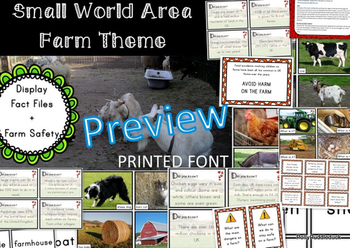 Small World Area Farm Themed for EYFS/KS1 | Teaching Resources