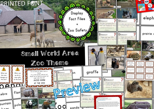 Small World Area Zoo Themed for EYFS/KS1 | Teaching Resources