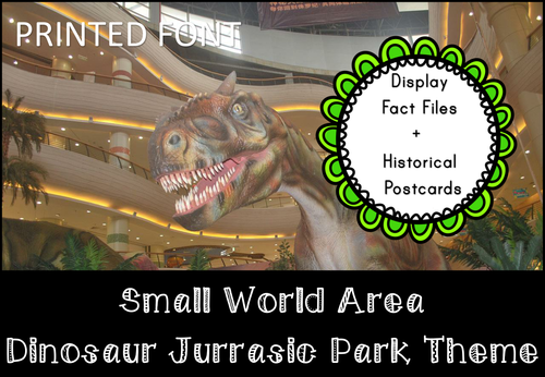 Small World Area Dinosaur Themed for EYFS/KS1 | Teaching Resources