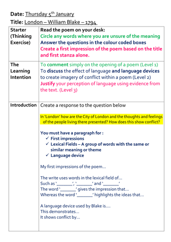 Literature Poetry Anthology - AQA | Teaching Resources