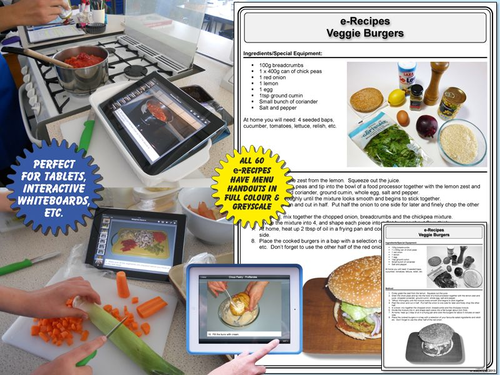 e-Recipe 29 - Veggie Burgers | Teaching Resources