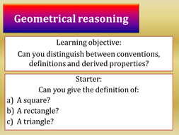Geometrical reasoning | Teaching Resources