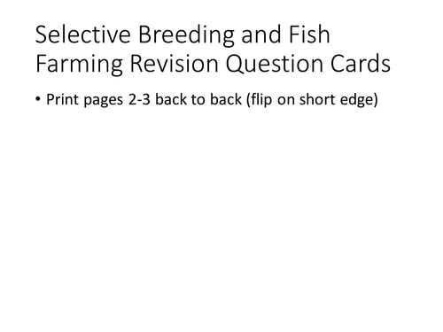 Part 2 of IGCSE Biology Revision - Question Cards | Teaching Resources