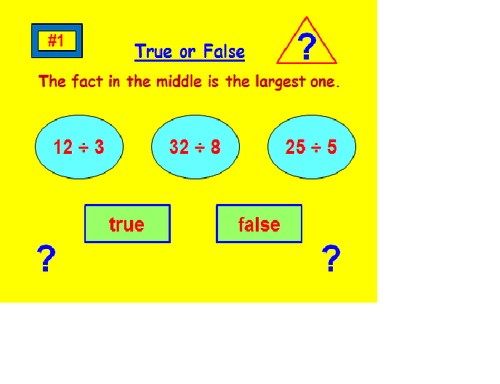 Division Facts PowerPoint One | Teaching Resources