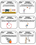 Newton's Laws of Motion Task Cards | Teaching Resources