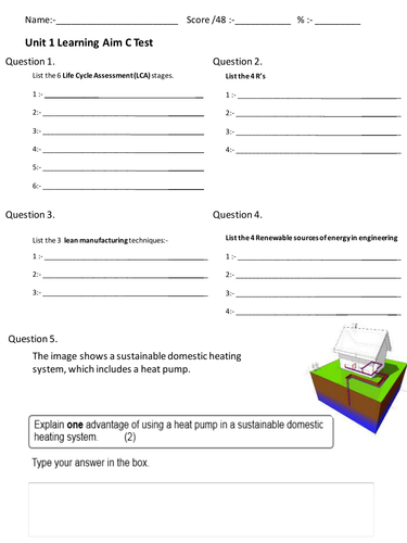 BTEC Engineering Unit 1 Learning Aim C practice test and answers ... BTEC Engineering Unit 1 Learning Aim C practice test and answers ...