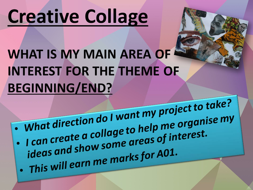 Creative Collage Activity GCSE 2017 | Teaching Resources