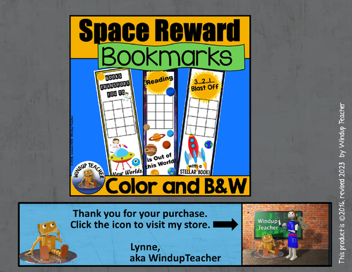 Space Bookmarks - Reading Sticker Reward Chart with Planets, Rocket ...