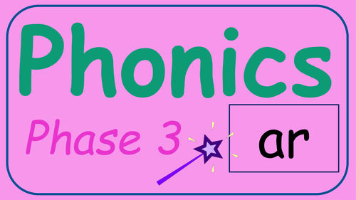 Phonics Phase 3 - The 'ar' sound | Teaching Resources