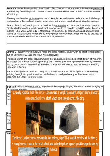 The Great Fire of London, 1666 | Teaching Resources