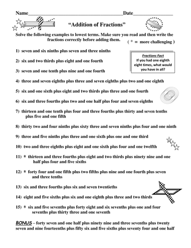 Fractions BUNDLE TWIST 12 Worksheets | Teaching Resources