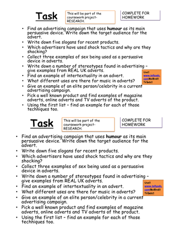 Introduction to advertising - GCSE Media | Teaching Resources