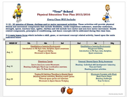 Physical Education Year Plan- Editable Template | Teaching Resources