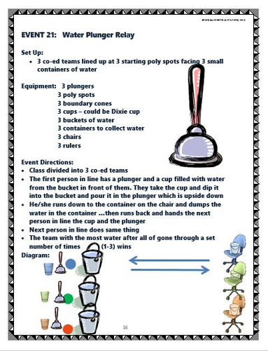 Field Day Combo Packet- Comprehensive Beach Themed Plan and 50 Event ...