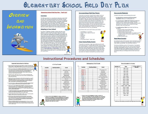 Field Day Combo Packet- Comprehensive Beach Themed Plan and 50 Event ...