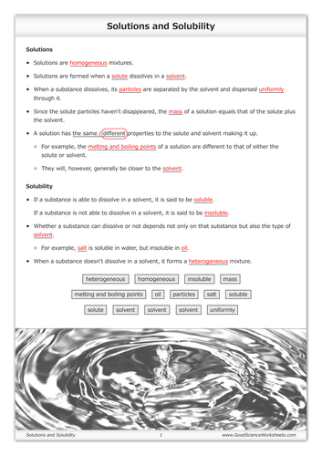 Solutes And Solvents Worksheet - prntbl.concejomunicipaldechinu.gov.co