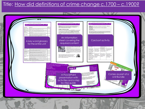 Edexcel GCSE 9-1 Crime & Punishment: L16 How did definitions of crime ...
