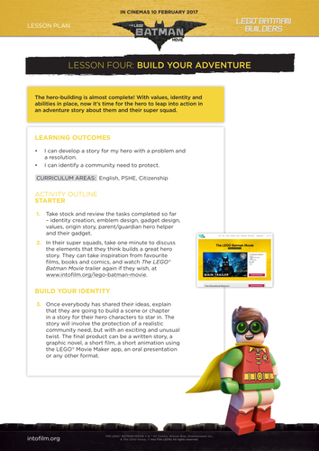 LEGO® Batman Builders | Teaching Resources