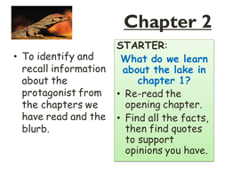 Chapter 2 - Holes | Teaching Resources