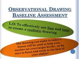 Art Baseline Testing Observational Drawing Instructions | Teaching ...
