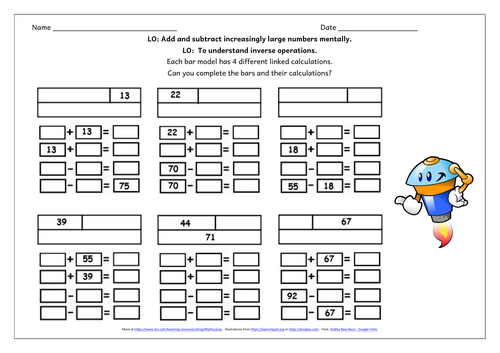 Addition and Subtraction Year 5 (Y4 Y6) Add and Subtract increasingly ...