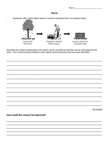 KS4 AQA GCSE Biology (Science) Decay Lesson | Teaching Resources
