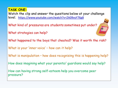 Peer Influence / Pressure + Bullying PSHE | Teaching Resources