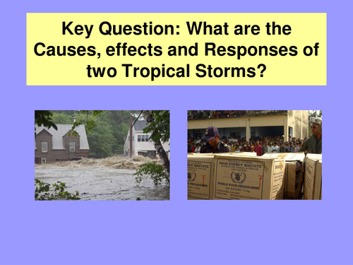 AQA new GCSE (8035) Geography Tropical storms case studies from the ...