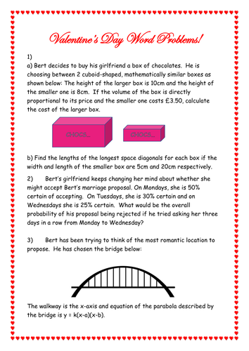 Maths Word Problems Primary-GCSE/National 5 level | Teaching Resources
