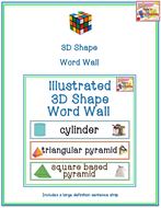 3D Shape Word Wall | Teaching Resources